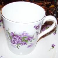 Lavenderpath Antiques, Antique Bone China decorated with violets or roses